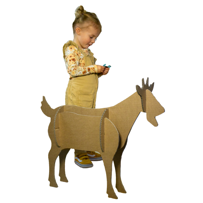 Cardboard 3D Goat | Many different animals – Kartent