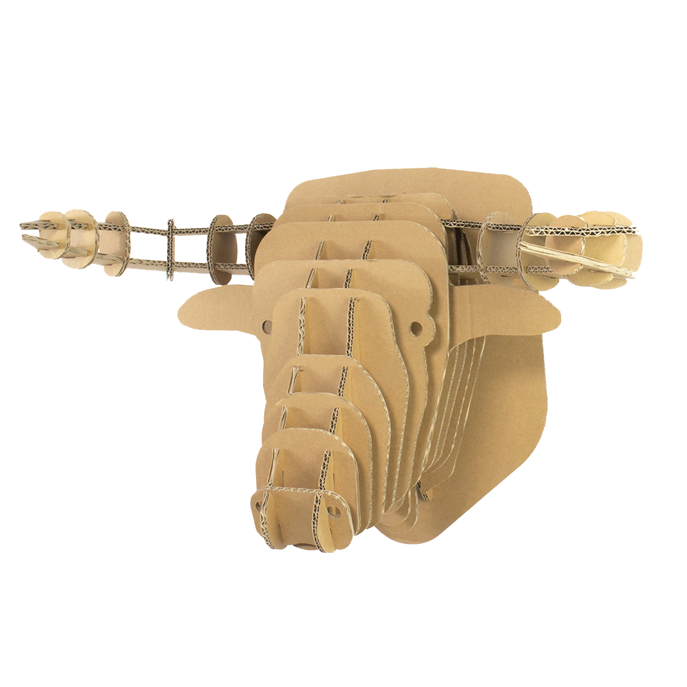 Cardboard Bull Head | Animal Head for the Wall – Kartent