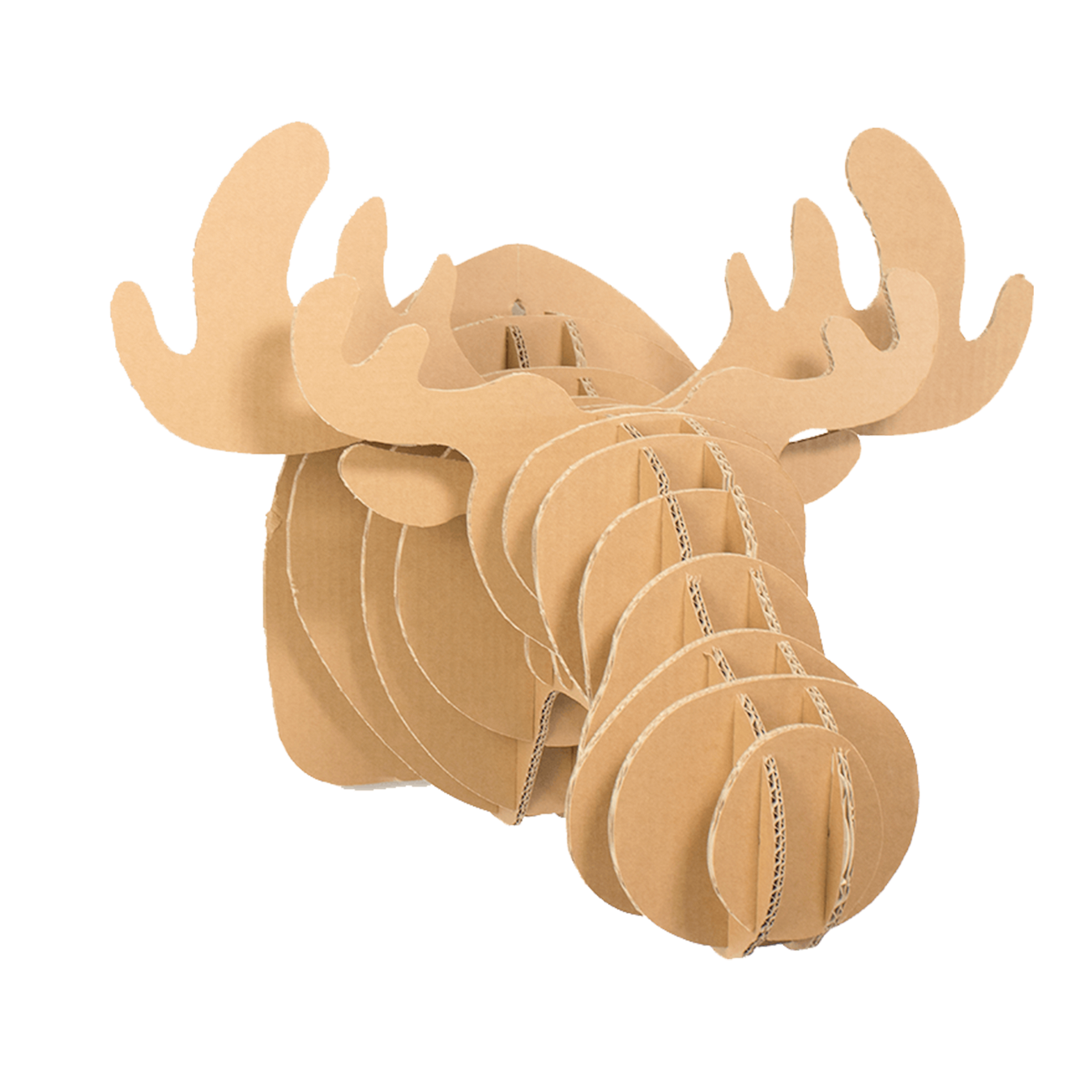 Cardboard Moose Head | Animal Head for the Wall – Kartent