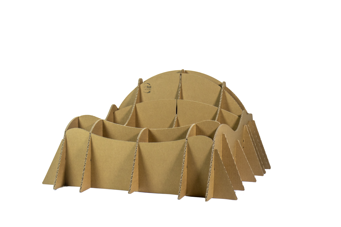 Cardboard template for a lawn chair | DIY lawn chair – Kartent