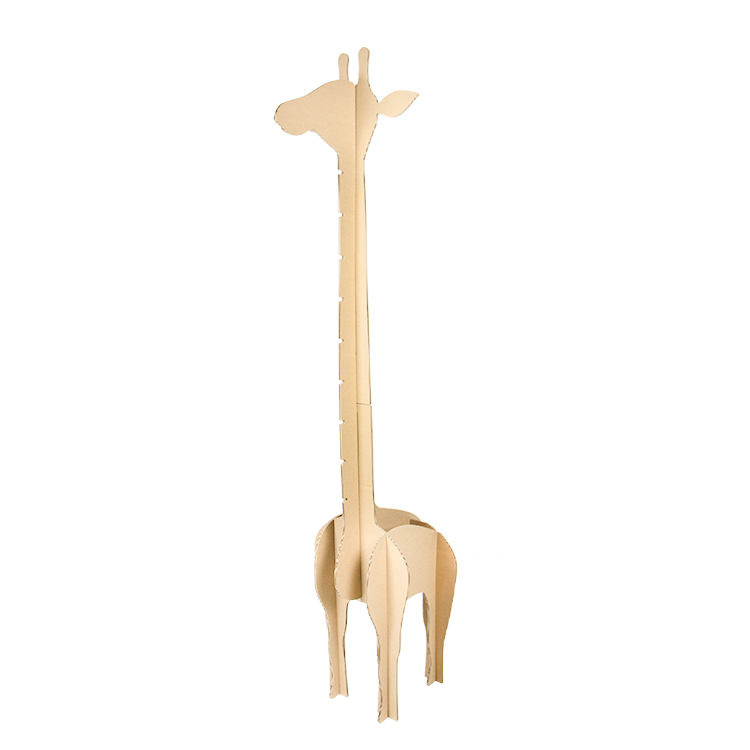Cardboard Growth Chart | Giraffe Children's Measuring Stick – Kartent