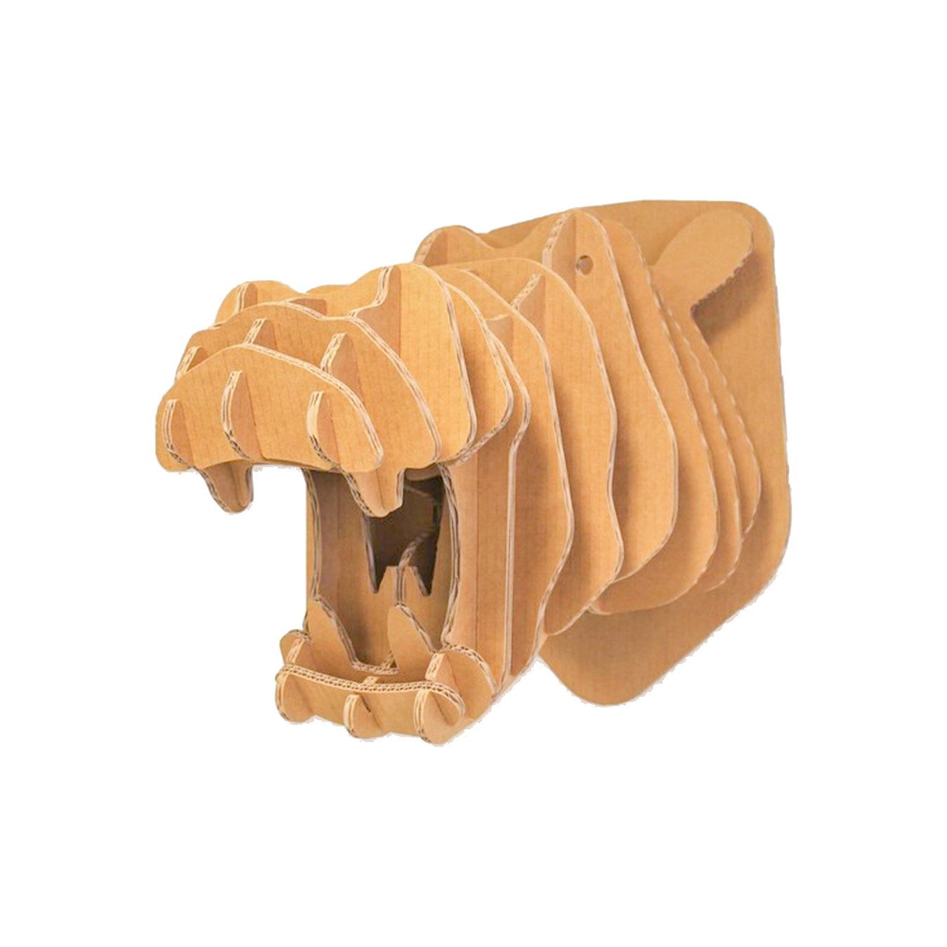 Cardboard Hippo | Animal Head for the Wall – Kartent