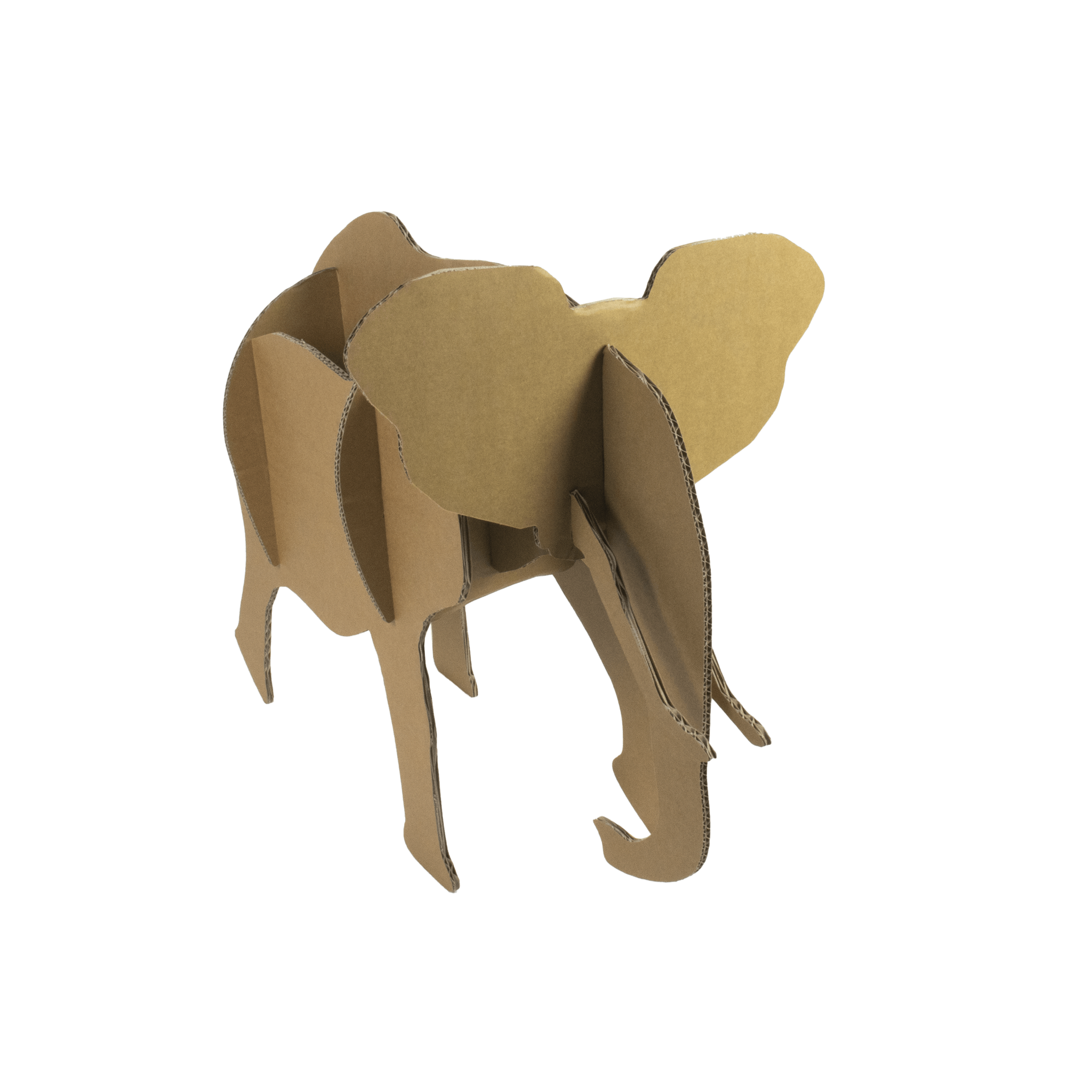 Cardboard 3D Elephant | Large cardboard animals – Kartent
