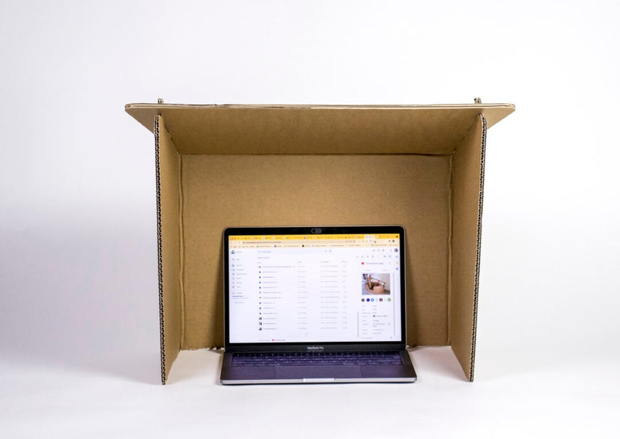 Zonnescherm voor je laptop van karton – Kartent