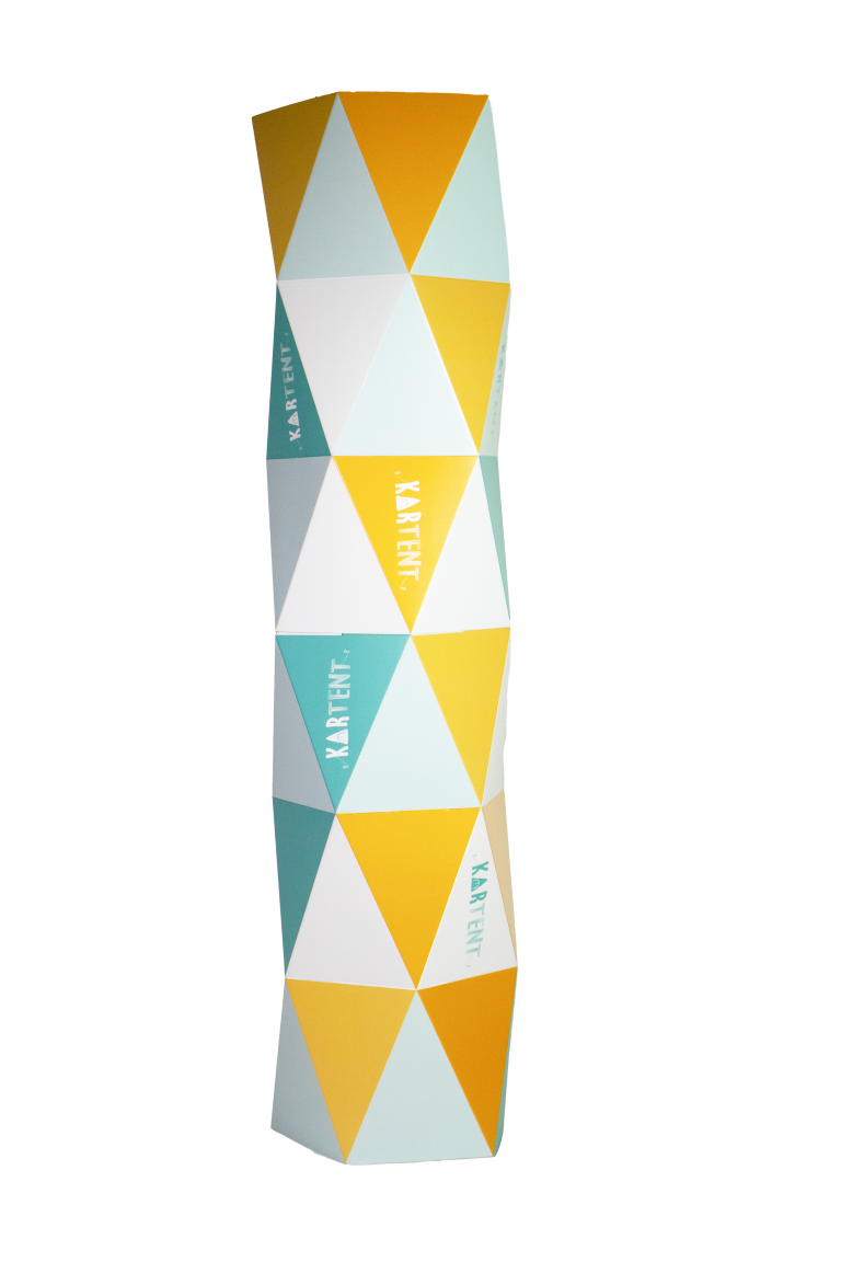 Cardboard totem display | Printed display – Kartent